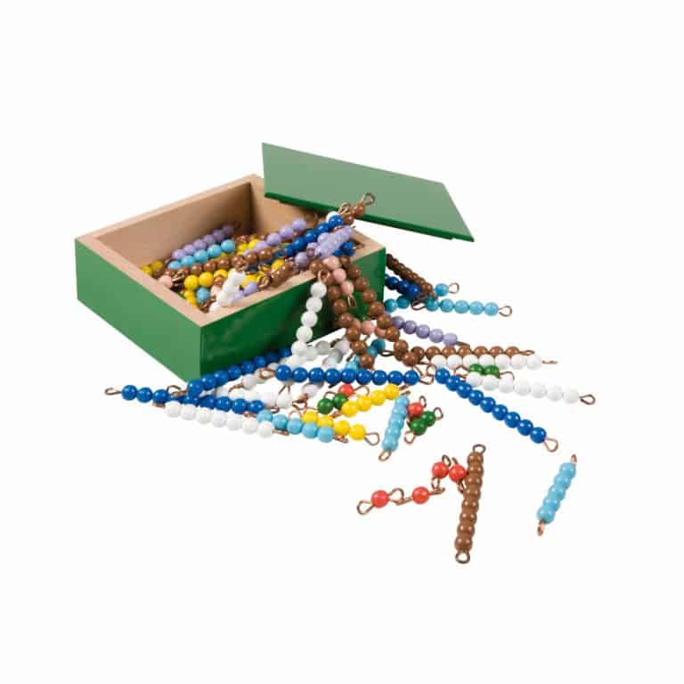 Coloured bead stairs: nylon - Nienhuis Montessori