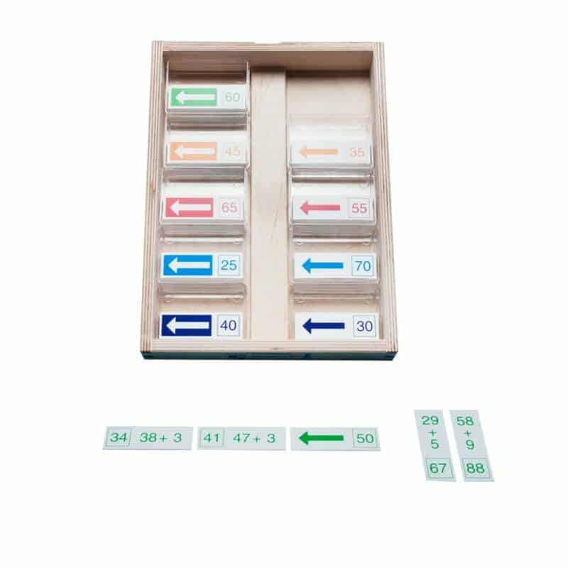 Jegro wooden counting blocks multibase arithmetic blocks base 10 set