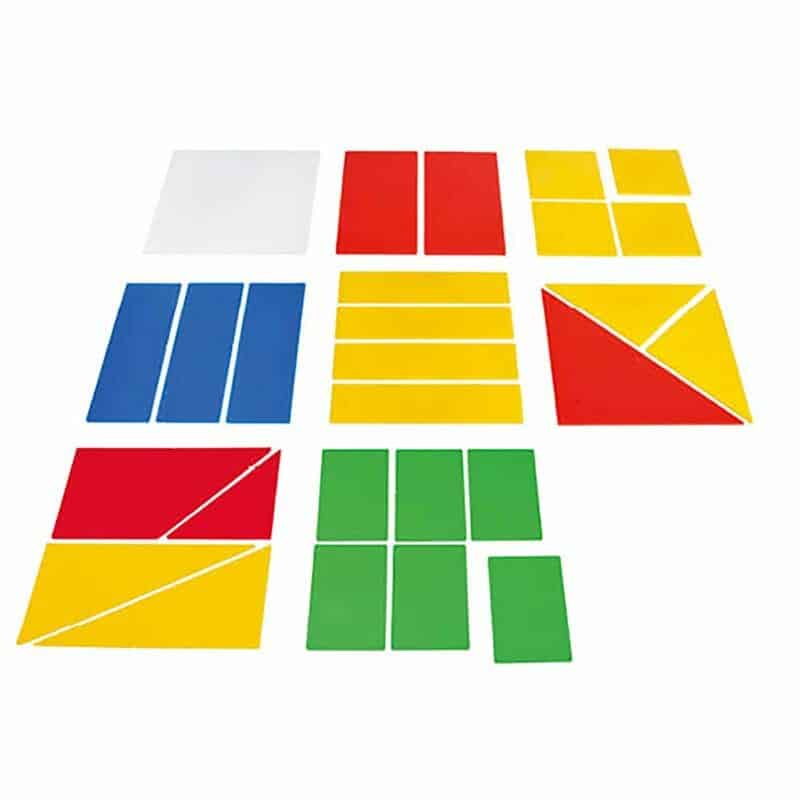 Fraction set square pupils - Jegro - Teia Education & Play