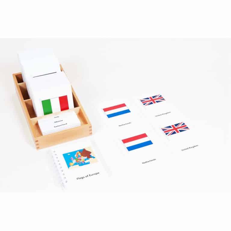 Flags of Europe nomenclature activity set - Nienhuis Montessori
