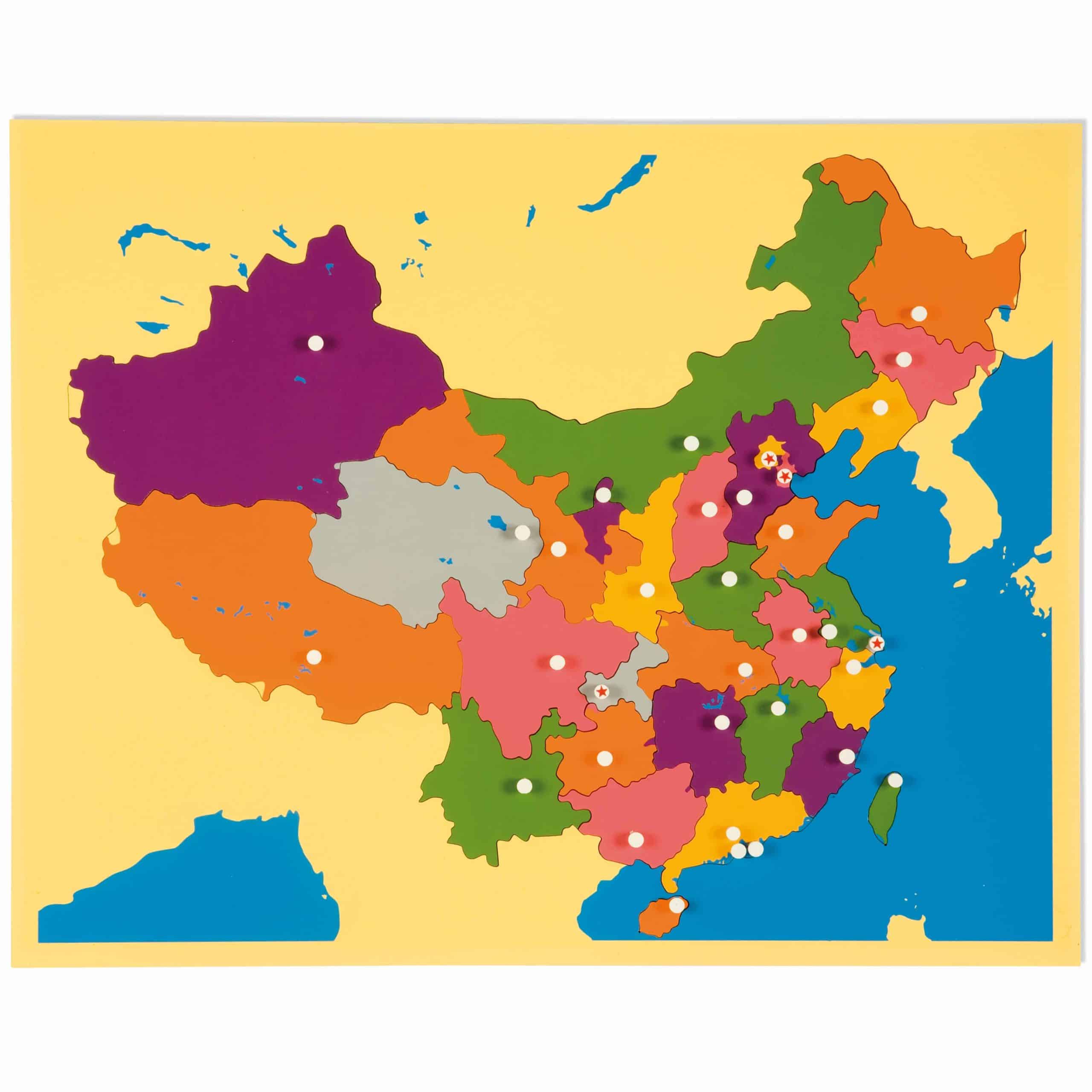 Puzzle map of China - Nienhuis Montessori