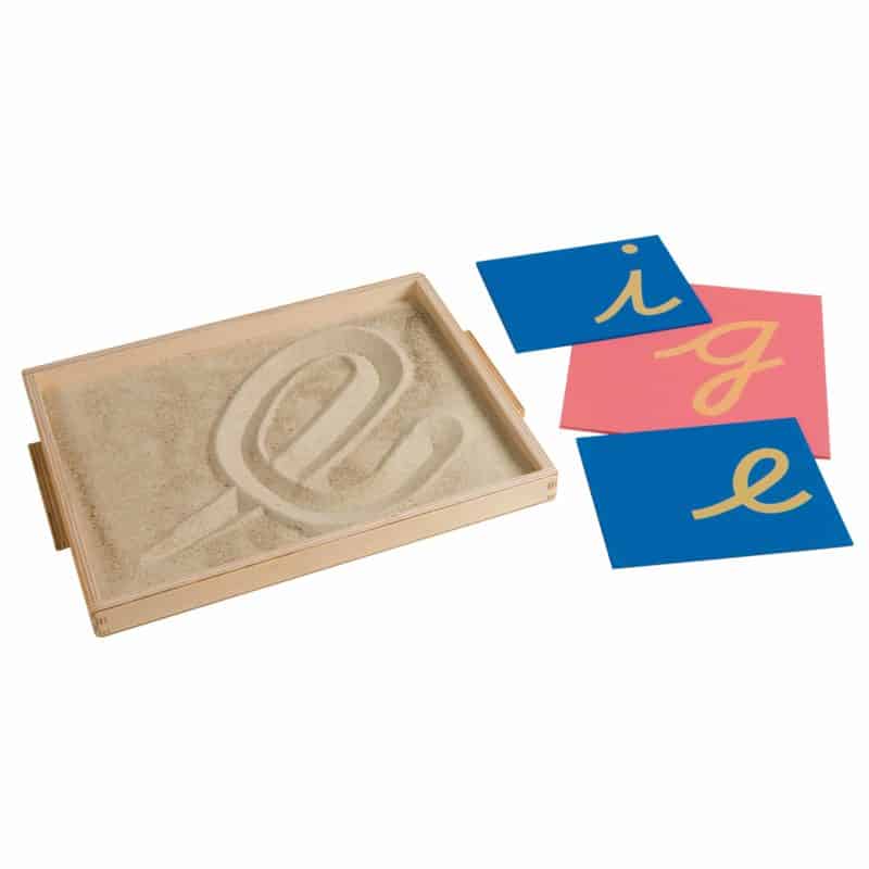Sandpaper letter tracing tray - Nienhuis Montessori