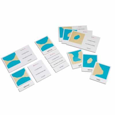 Land and water forms: card set - Nienhuis Montessori