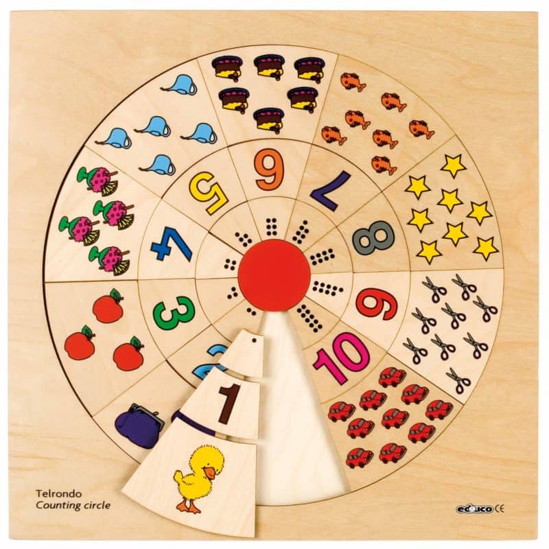 Counting circle puzzle - Educo - Teia Education & Play