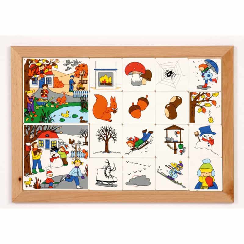 Seasons puzzle in 4 layers - Educo - Teia Education & Play