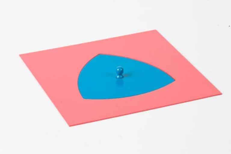 Spare part: metal inset curvilinear triangle - Nienhuis Montessori