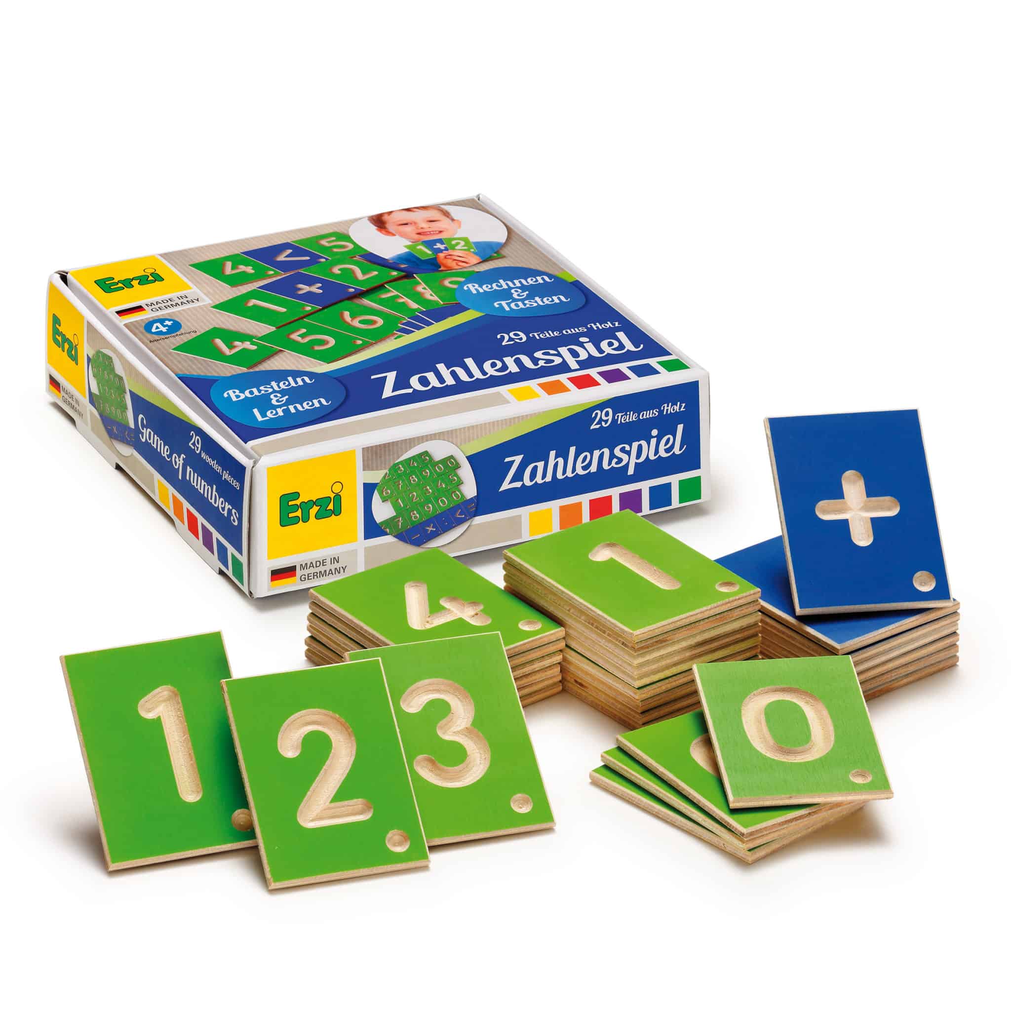 Wooden tactile numbers - Erzi - Teia Education & Play