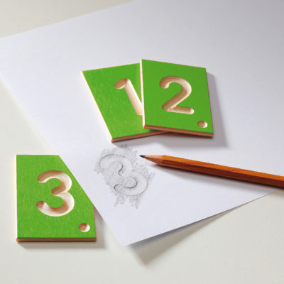 Wooden tactile numbers - Erzi - Teia Education & Play