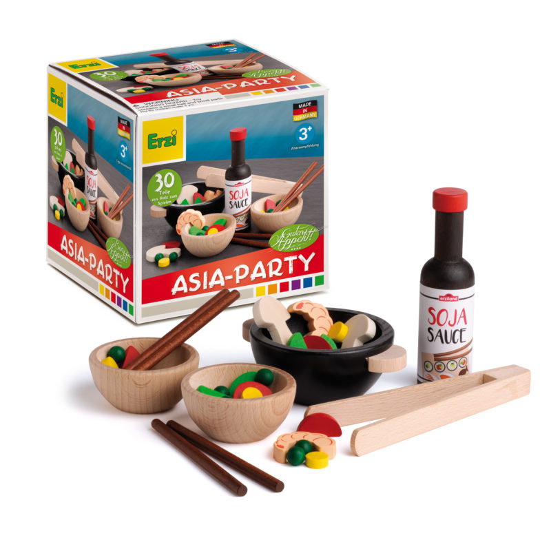 Wooden wok party set - Erzi - Teia Education & Play