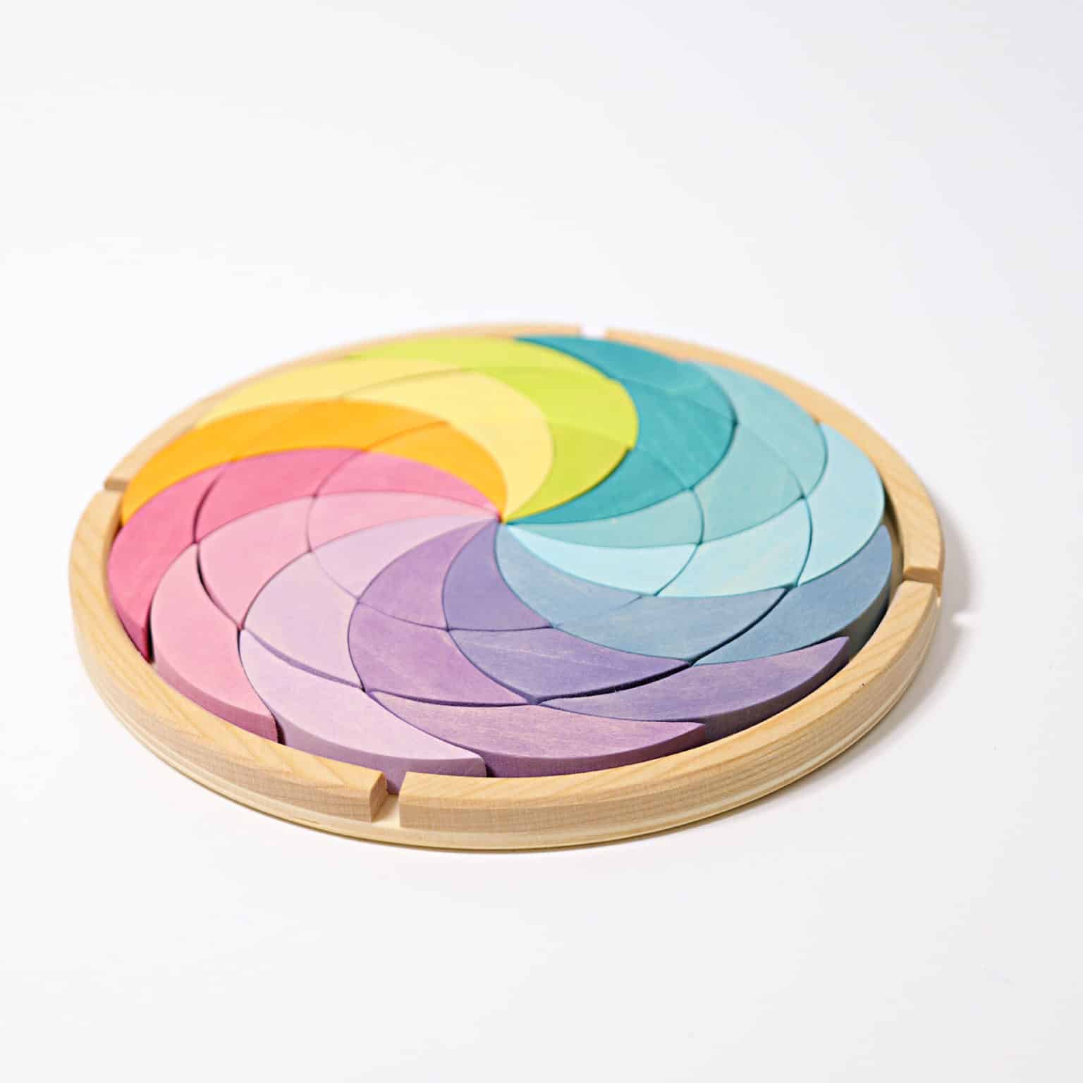 Pastel colour wheel building set - Grimm's - Teia Education & Play