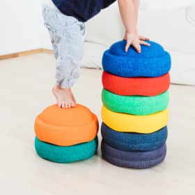 Stacking stone: red - Stapelstein - Teia Education & Play