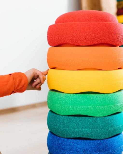 Stacking stone: red - Stapelstein - Teia Education & Play