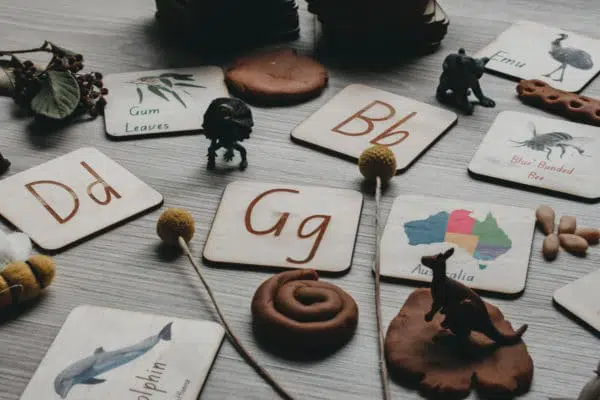 Indigenous alphabet matching - 5 Little Bears - Teia Education & Play