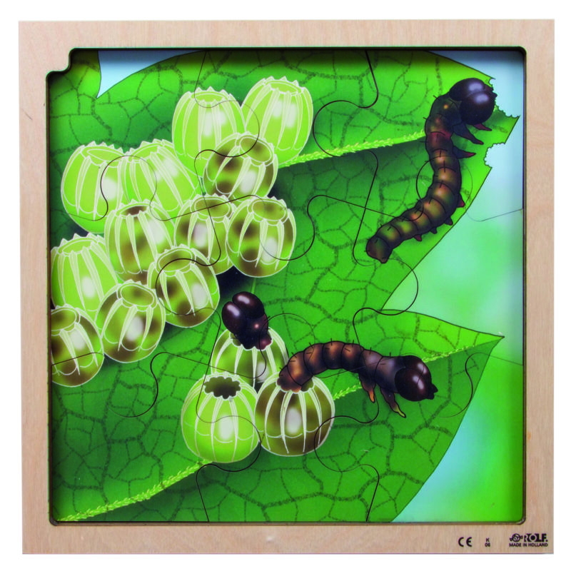 Layer puzzle life cycle: butterfly - Rolf - Teia Education & Play