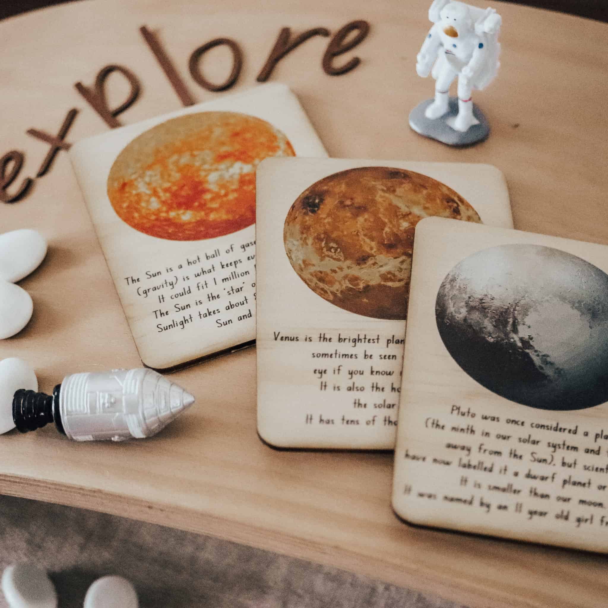 Outer space cards - 5 Little Bears - Teia Education & Play