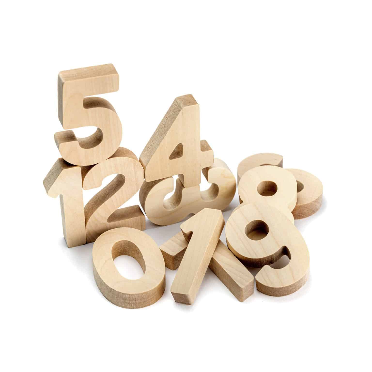 Wooden numbers (1-10) - Flockmen - Teia Education & Play