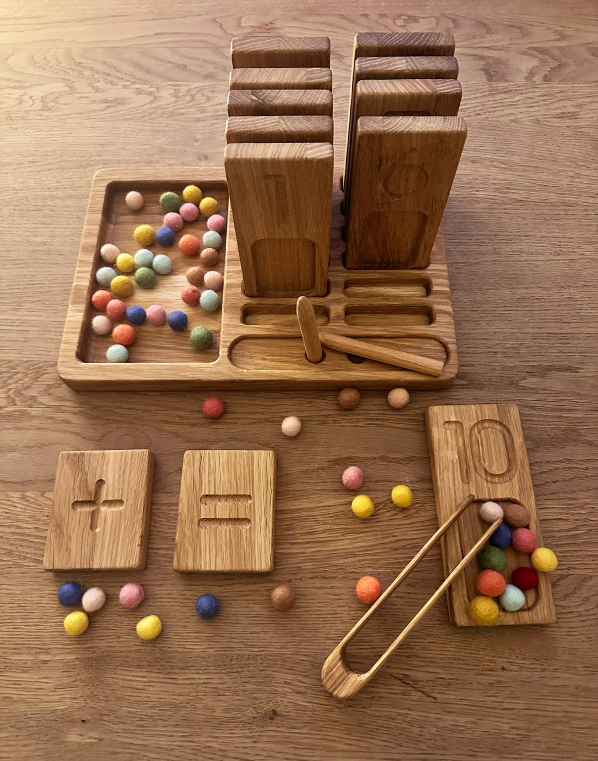 Wooden math set 1-20 - Threewood - Teia Education & Play