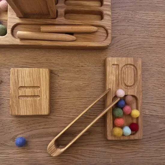 Wooden math set 1-20 - Threewood - Teia Education & Play