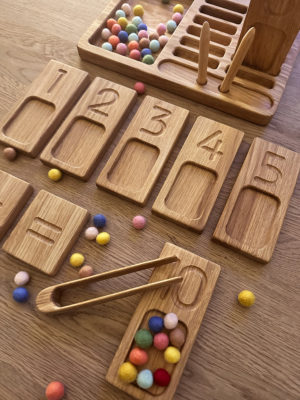 Wooden math set 1-20 - Threewood - Teia Education & Play