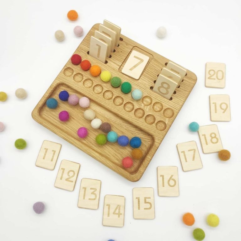 Wooden numbers tracing board - Threewood