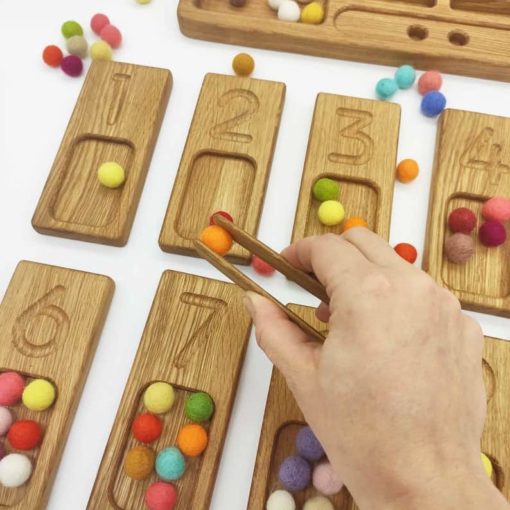 Wooden math set 1-20 - Threewood - Teia Education & Play