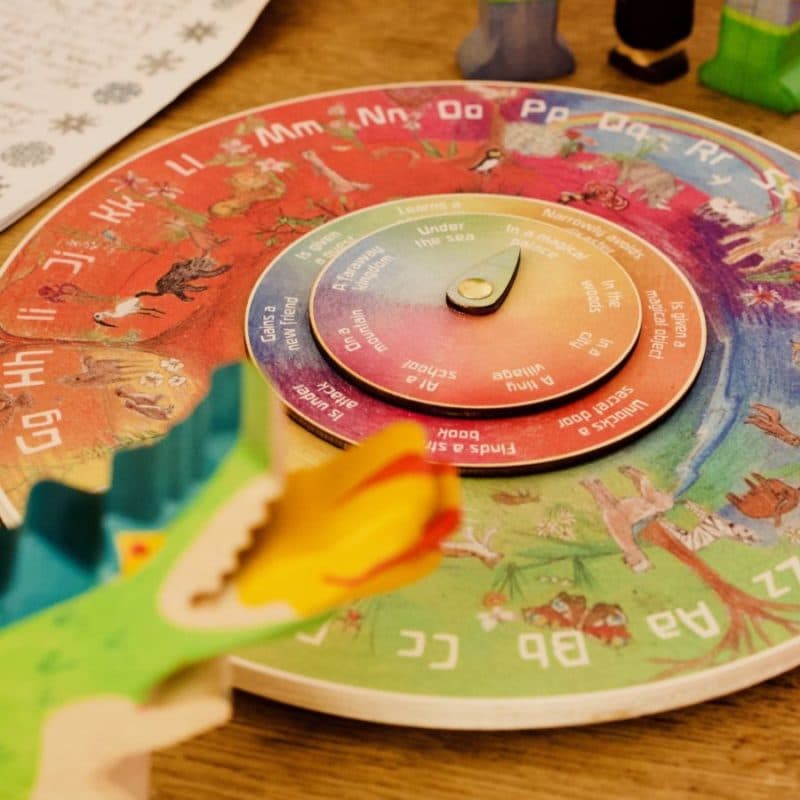 Alphabet letters story wheel - Waldorf Family - Teia Education & Play