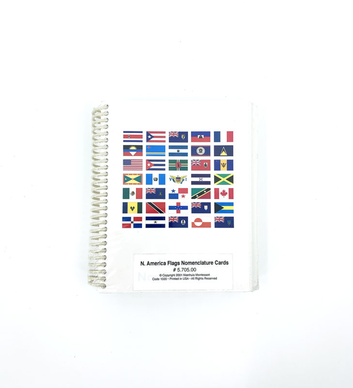 Nomenclature cards flags of North America - Nienhuis Montessori