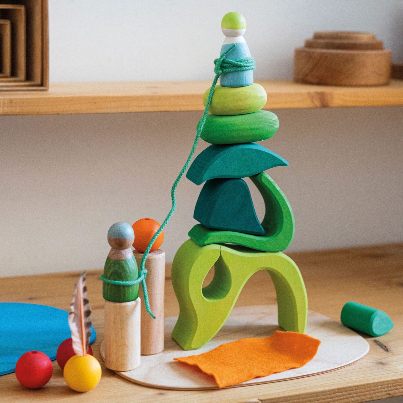 Small world play in the woods - Grimm's - Teia Education & Play