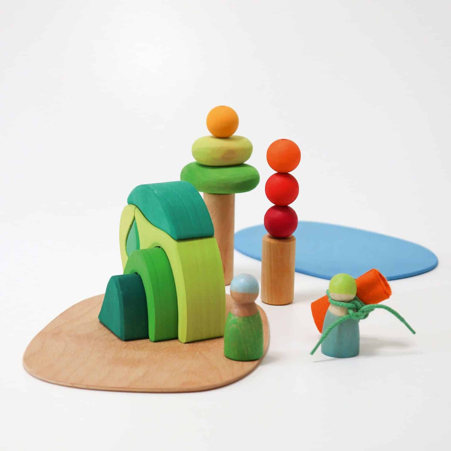 Small world play in the woods - Grimm's - Teia Education & Play