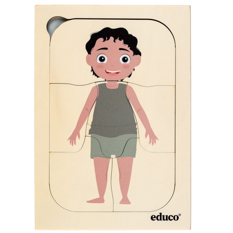 Layer puzzle human body boy - Educo - Teia Education & Play