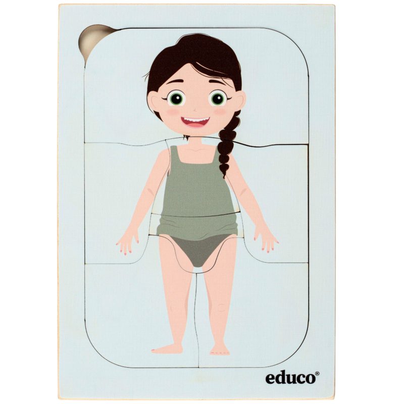 Layer puzzle human body girl - Educo - Teia Education & Play