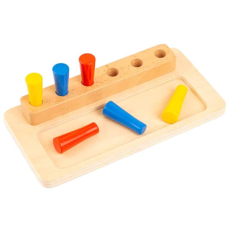 Montessori object permanence box with tray - Educo